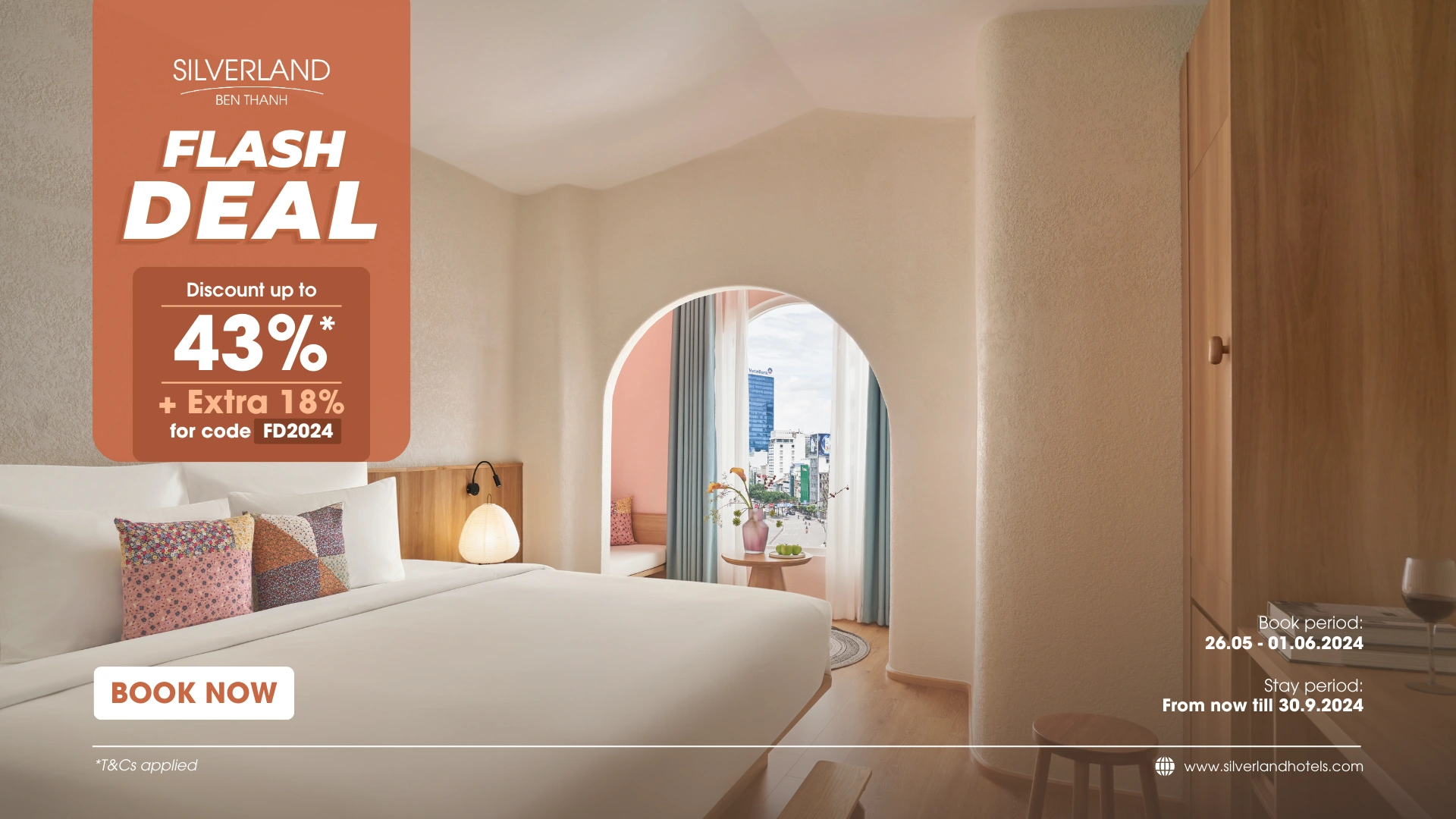 Khách sạn Silverland Bến Thành - Phòng nghỉ ưu đãi đến 55%